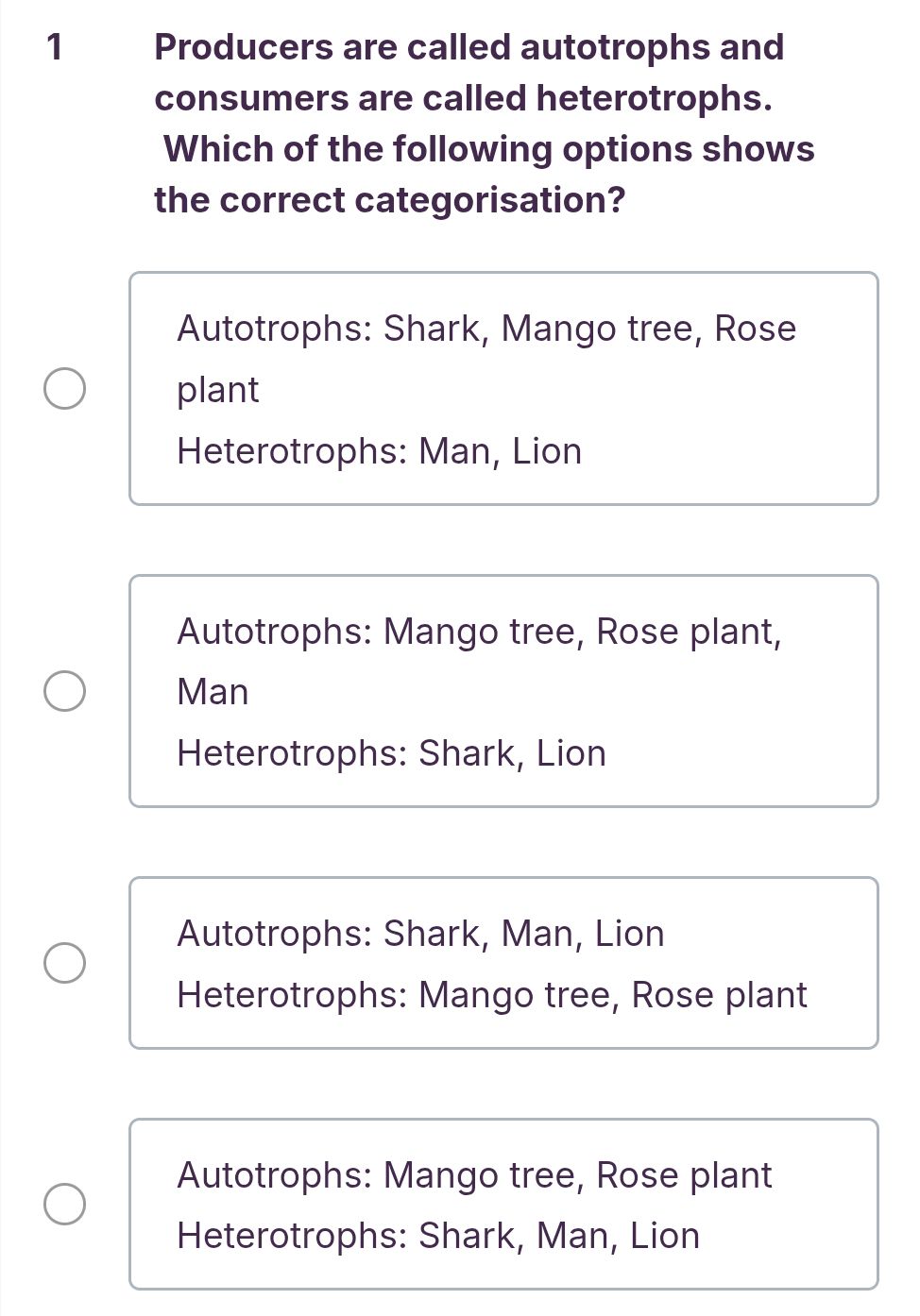 Producers are called autotrophs and | StudyX
