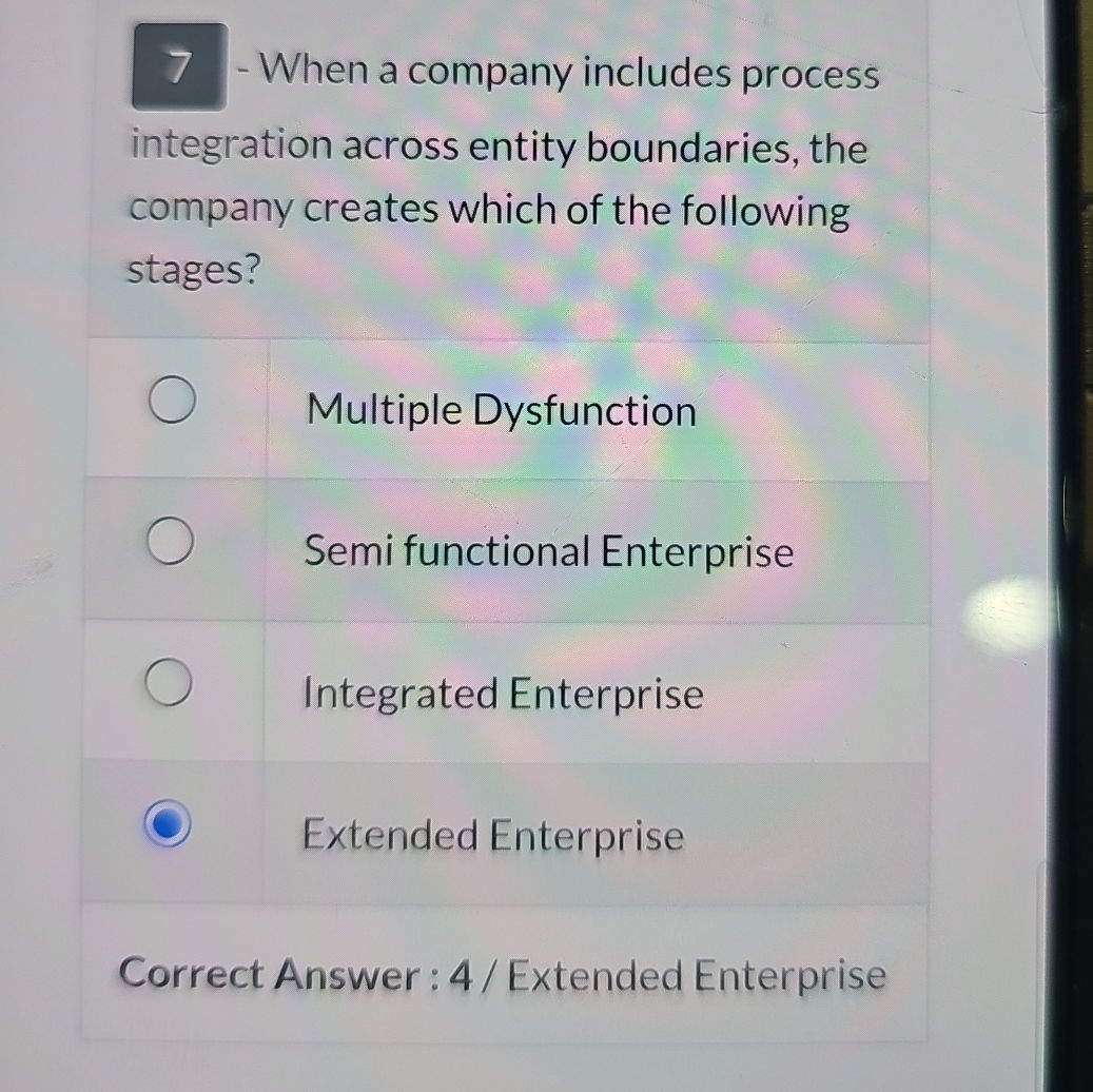 7 - When a company includes process | StudyX