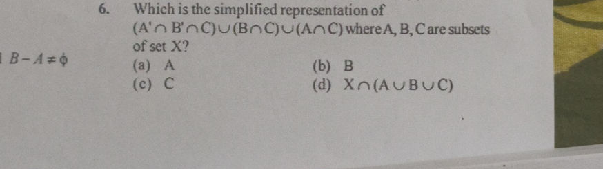 Which is the simplified representation of | StudyX