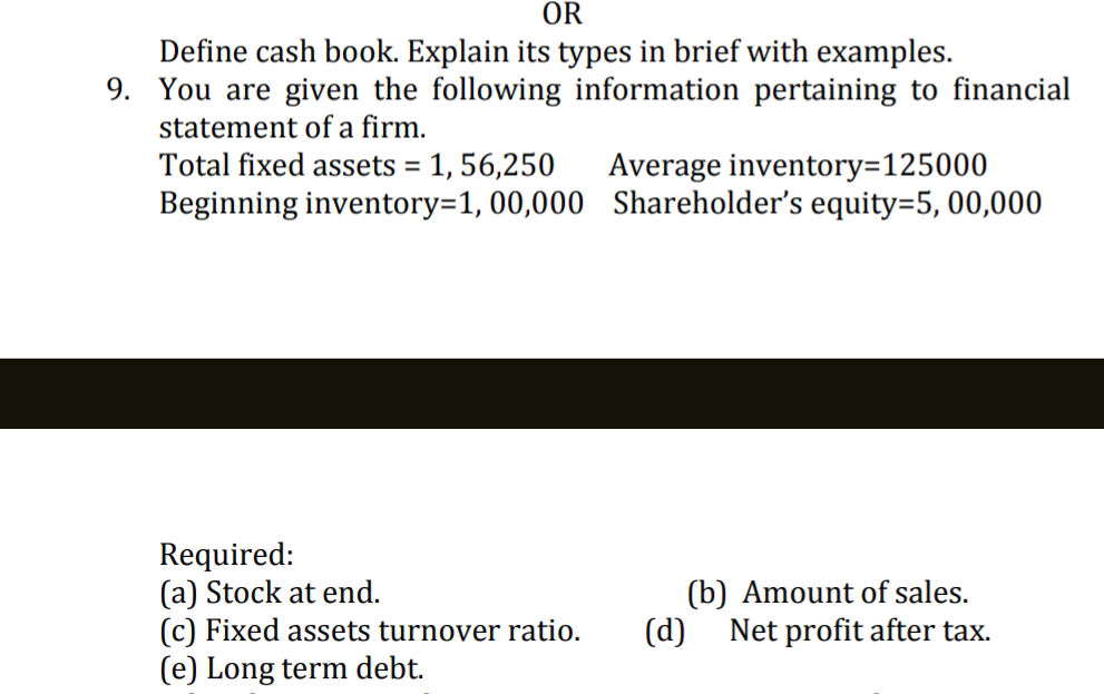 Define cash book. Explain its types in brief | StudyX