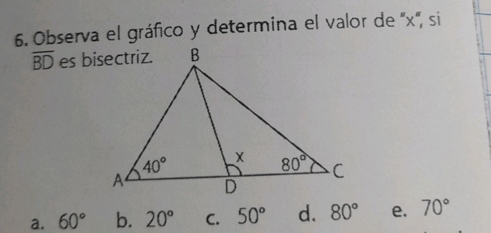 6. Observa el gráfico y determina el valor | StudyX