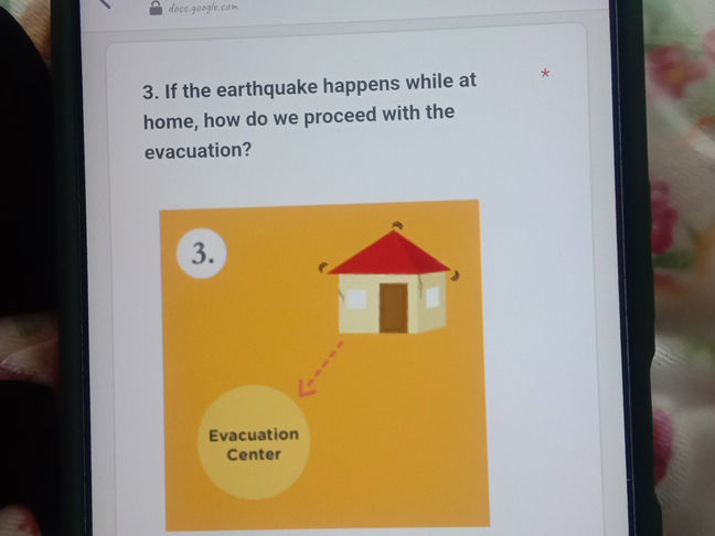 3. If the earthquake happens while at home, | StudyX