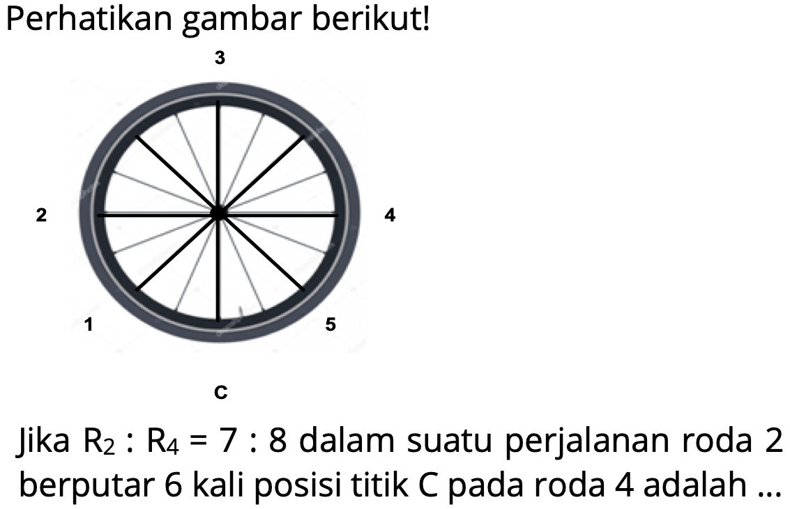 Perhatikan gambar berikut! Jika R2 : R4 = 7 | StudyX