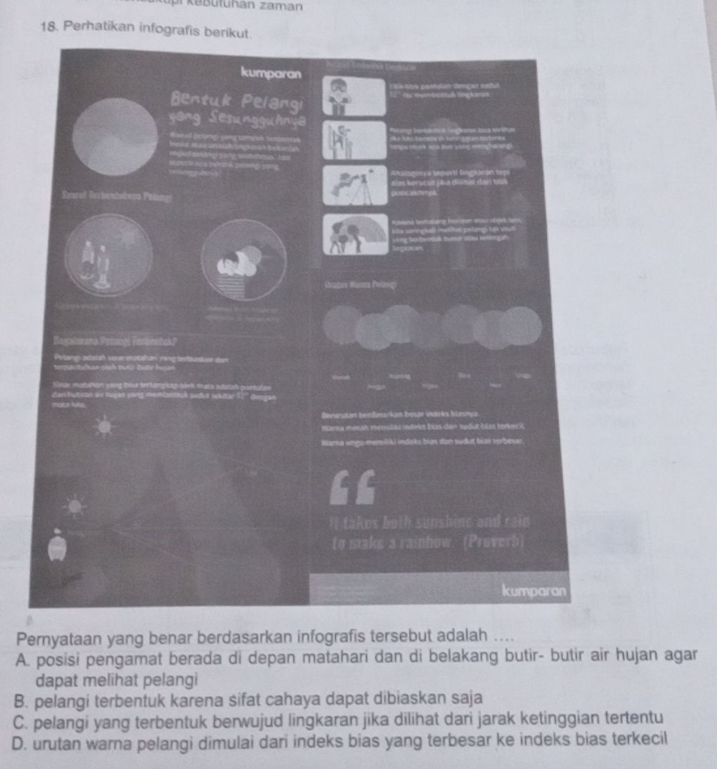 18. Perhatikan infografis berikut. | StudyX