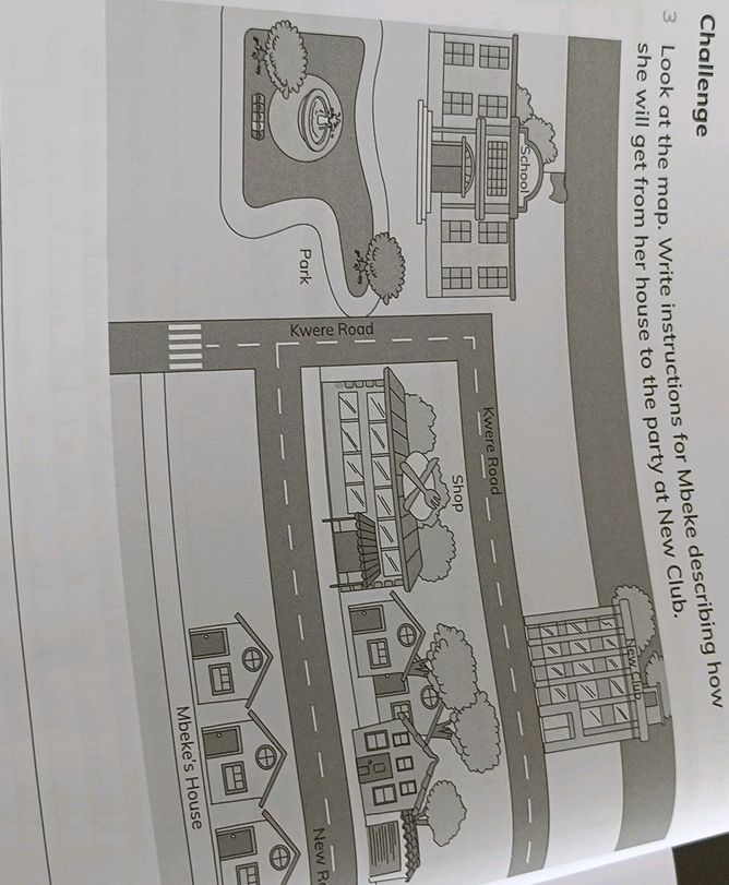 3 Look at the map. Write instructions for | StudyX