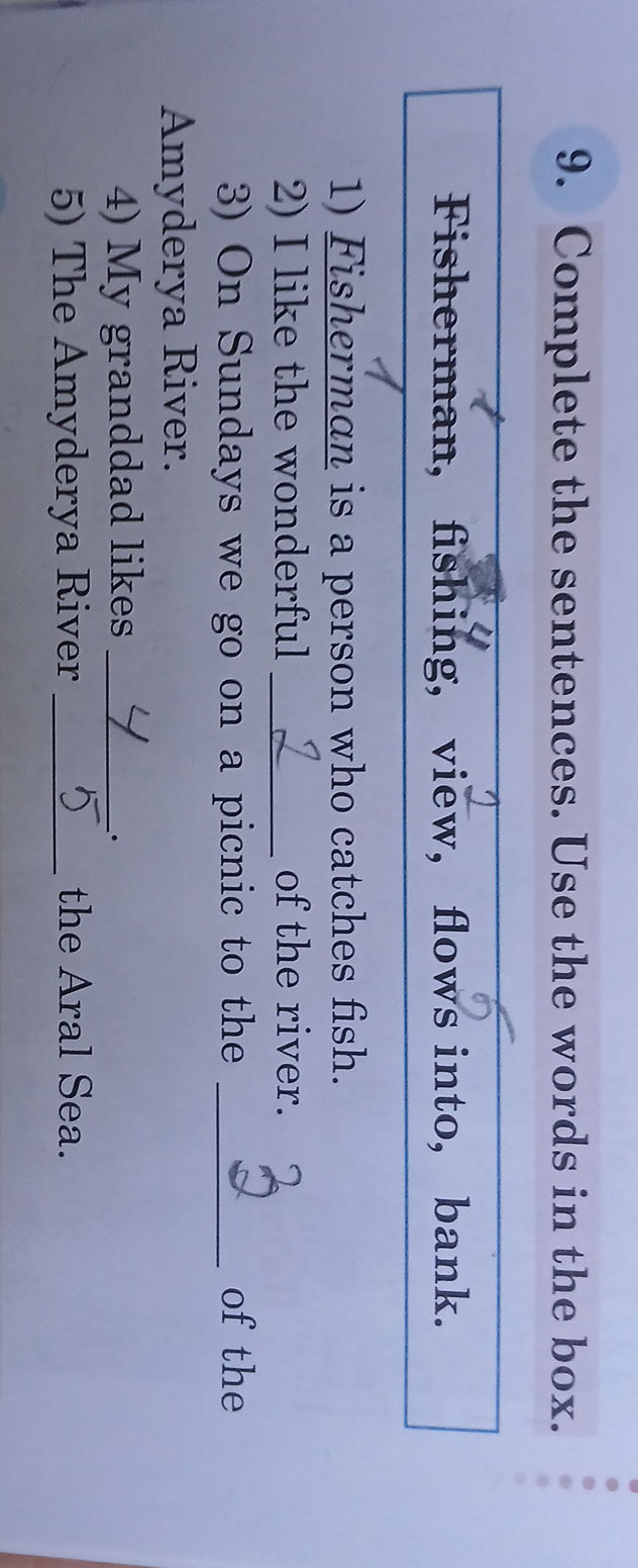 9. Complete the sentences. Use the words in | StudyX