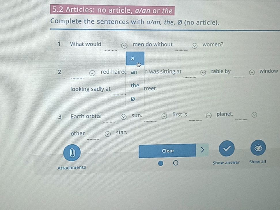 5.2 Articles: no article, a/an or the | StudyX