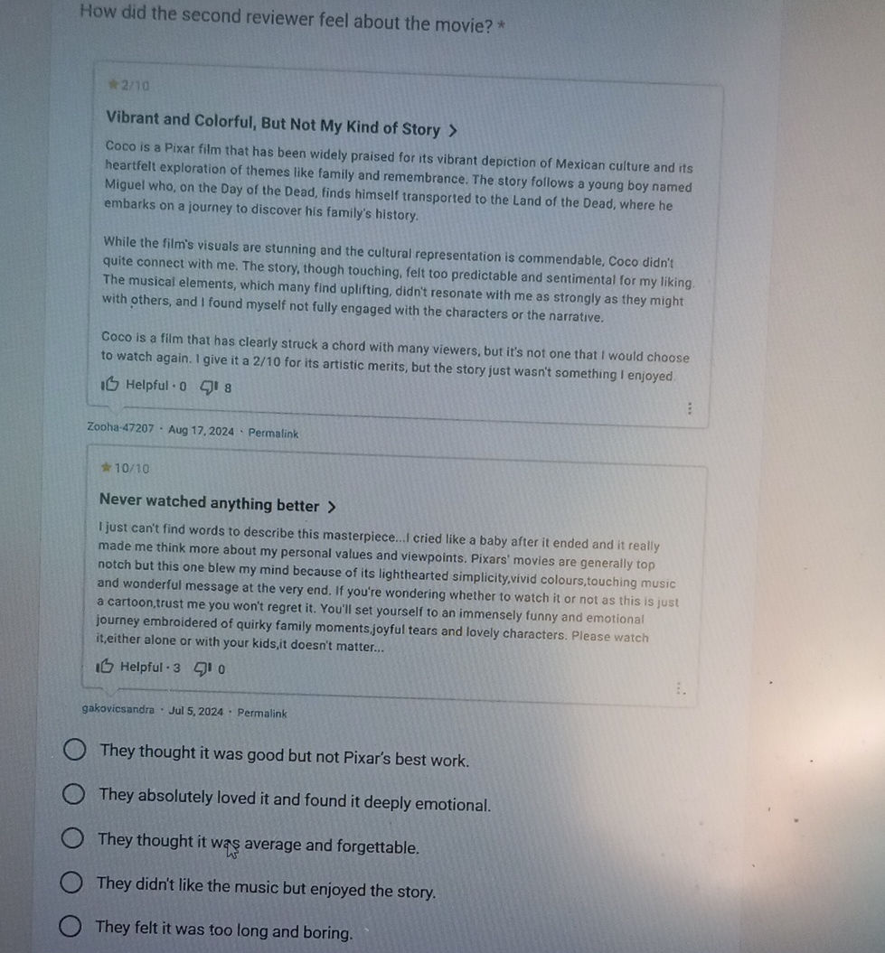 How did the second reviewer feel about the | StudyX