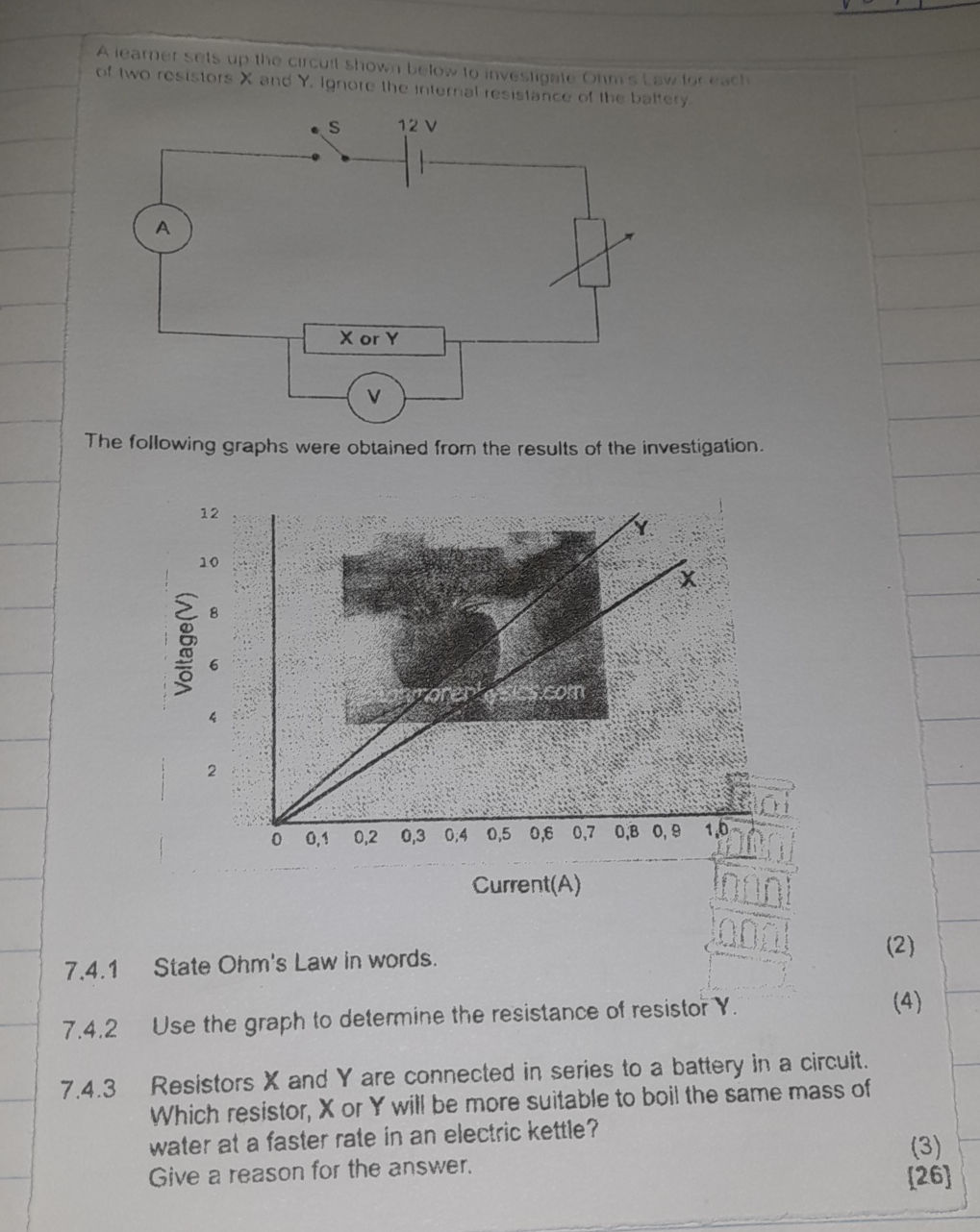 A learner sets up the circuit shown below to | StudyX