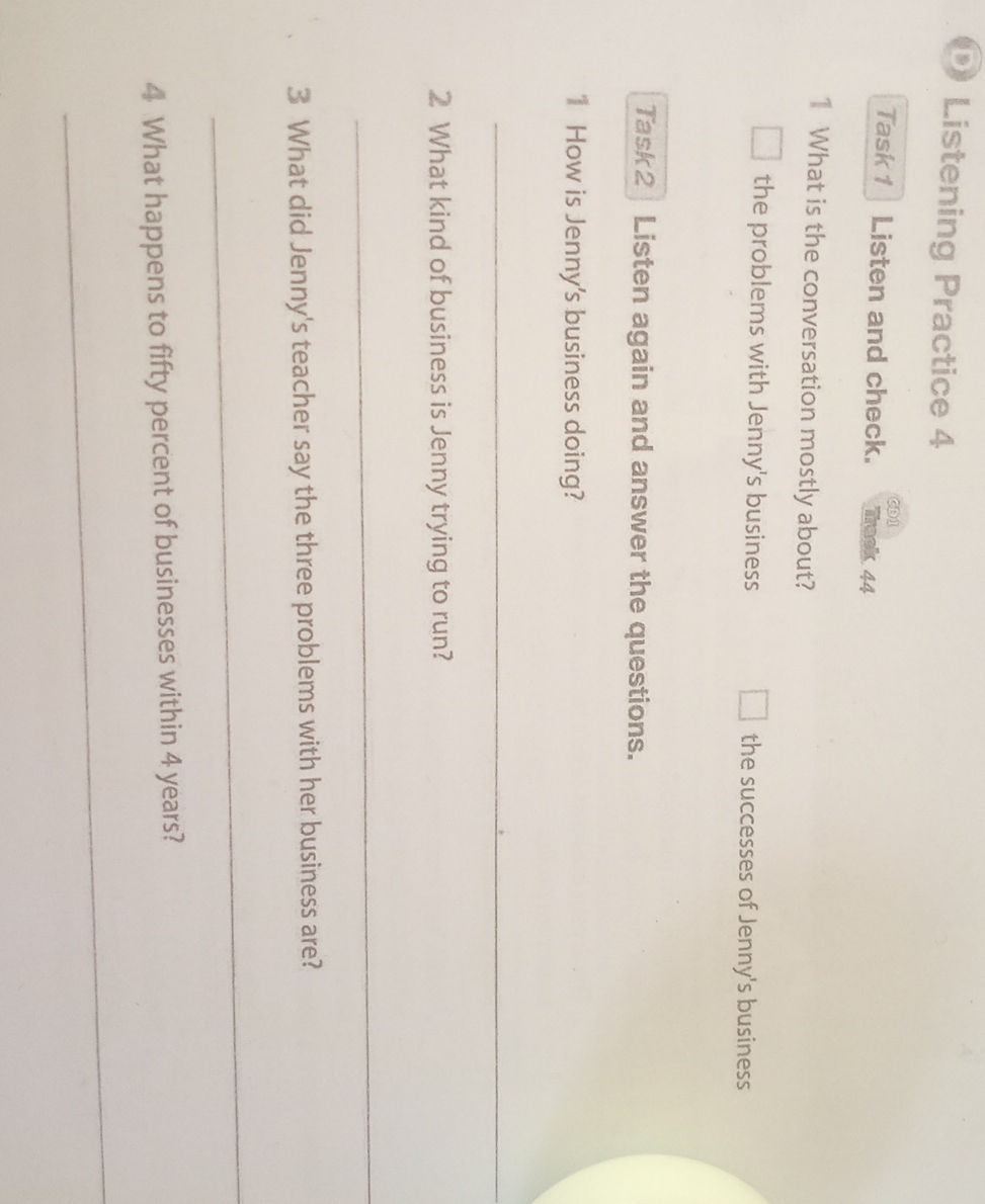 Task 1 Listen and check. 1 What is the | StudyX