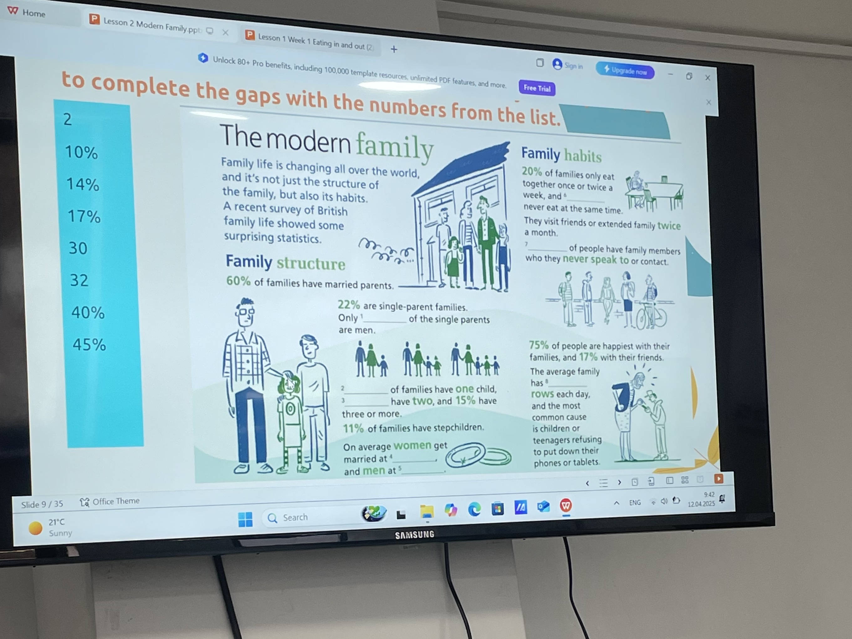 to complete the gaps with the numbers from | StudyX