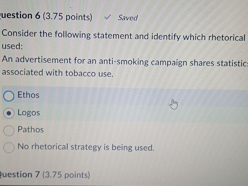 Consider the following statement and | StudyX