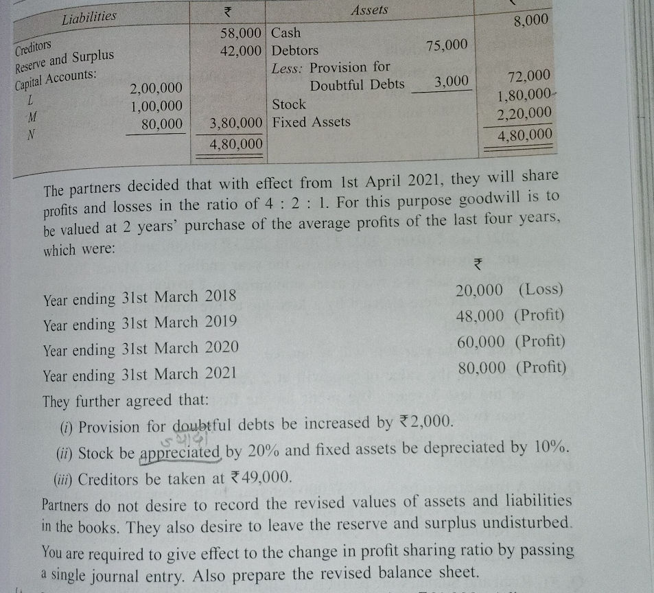 Liabilities Creditors Reserve and | StudyX
