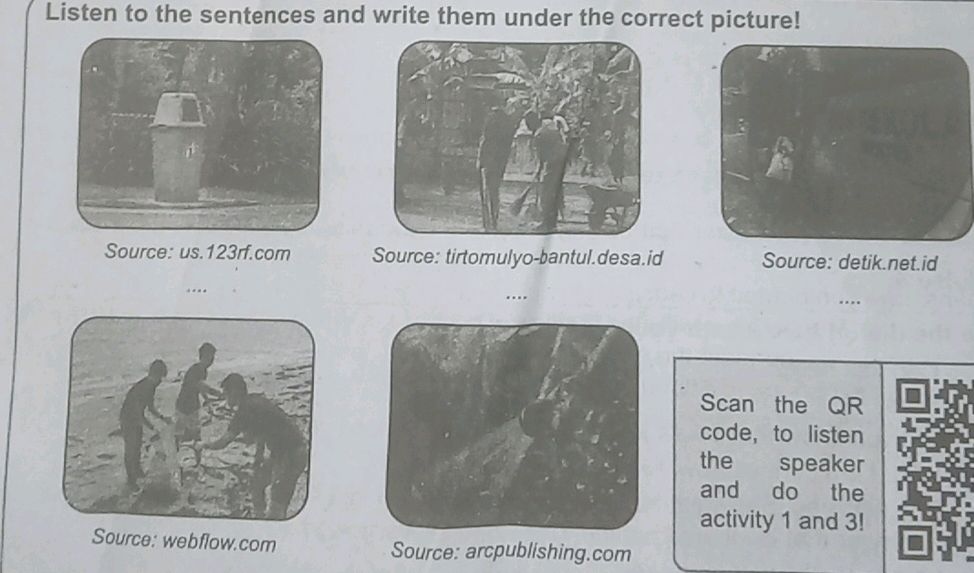 Listen to the sentences and write them under | StudyX