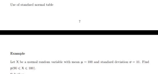 Let X be a normal random variable with mean | StudyX