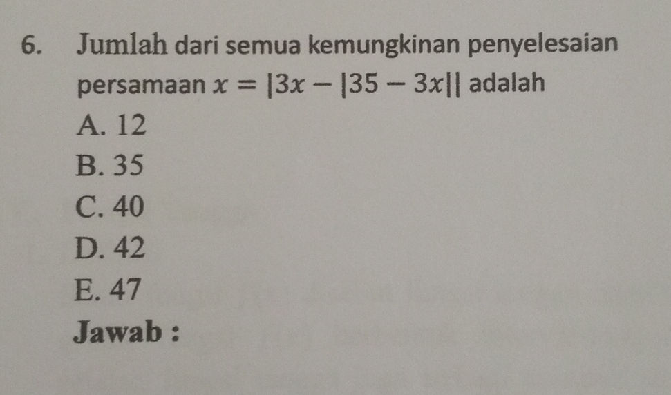 6. Jumlah dari semua kemungkinan | StudyX