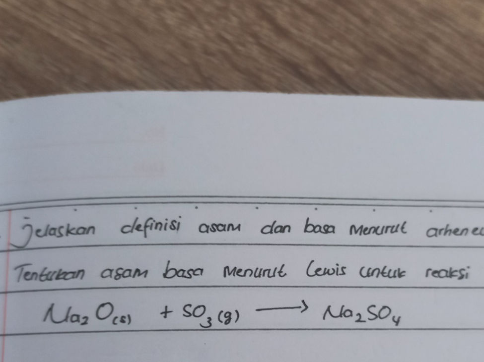 Jelaskan definisi asam dan basa Menurut | StudyX