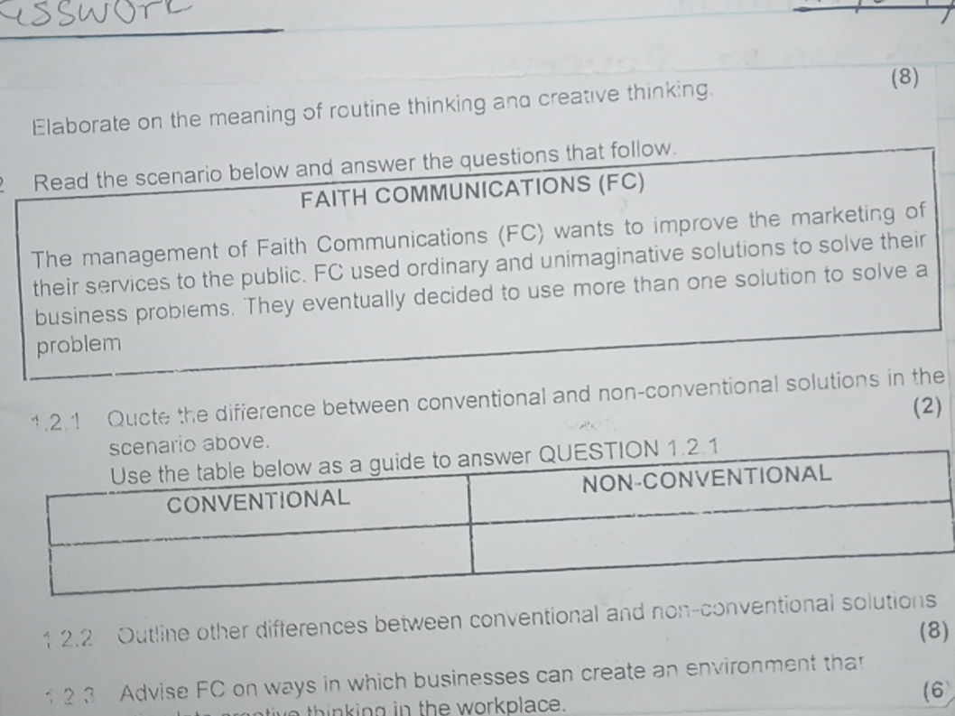 Elaborate on the meaning of routine thinking | StudyX