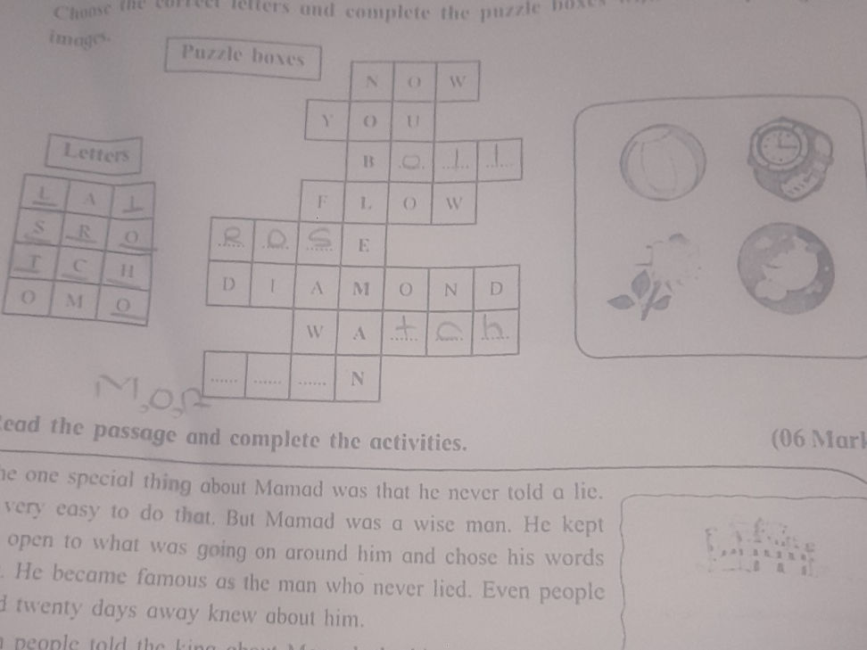 Choose the correct letters and complete the | StudyX