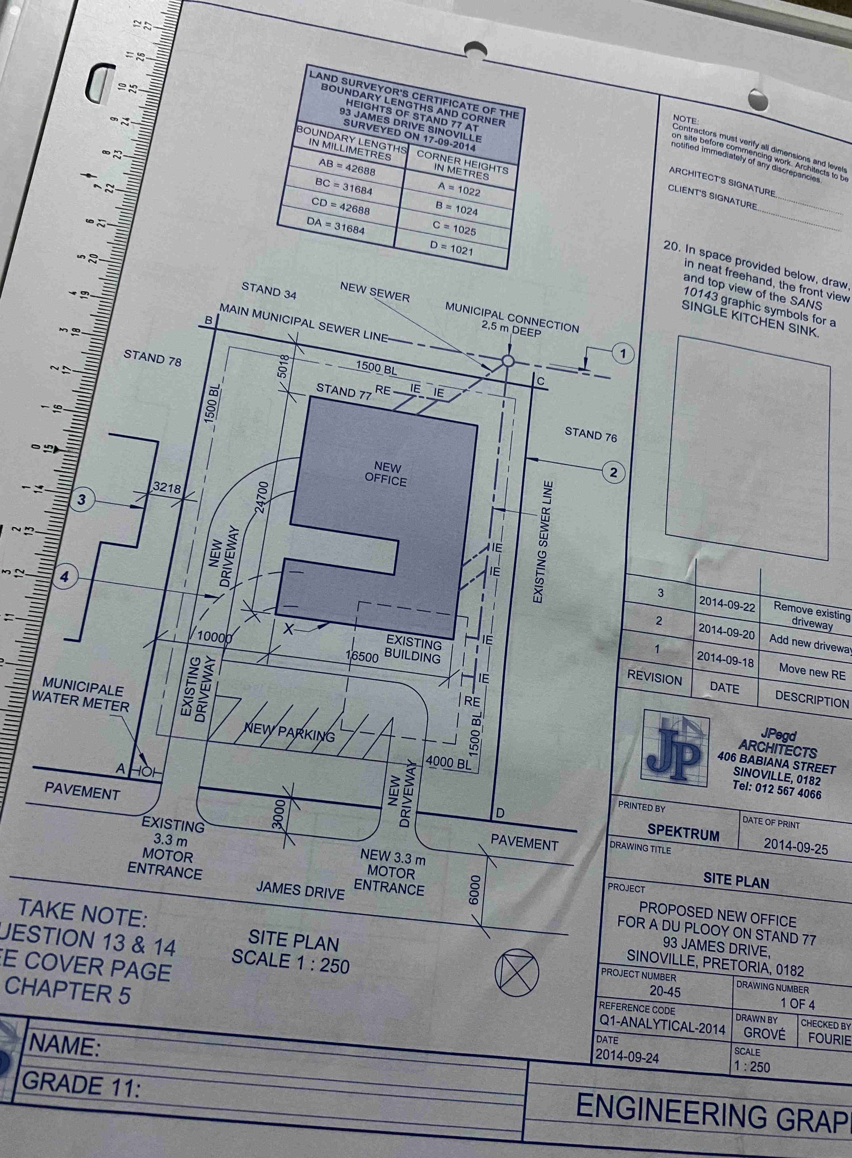 20. In space provided below, draw, in neat | StudyX