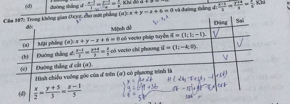 Câu 107: Trong không gian Oxyz, cho mặt | StudyX