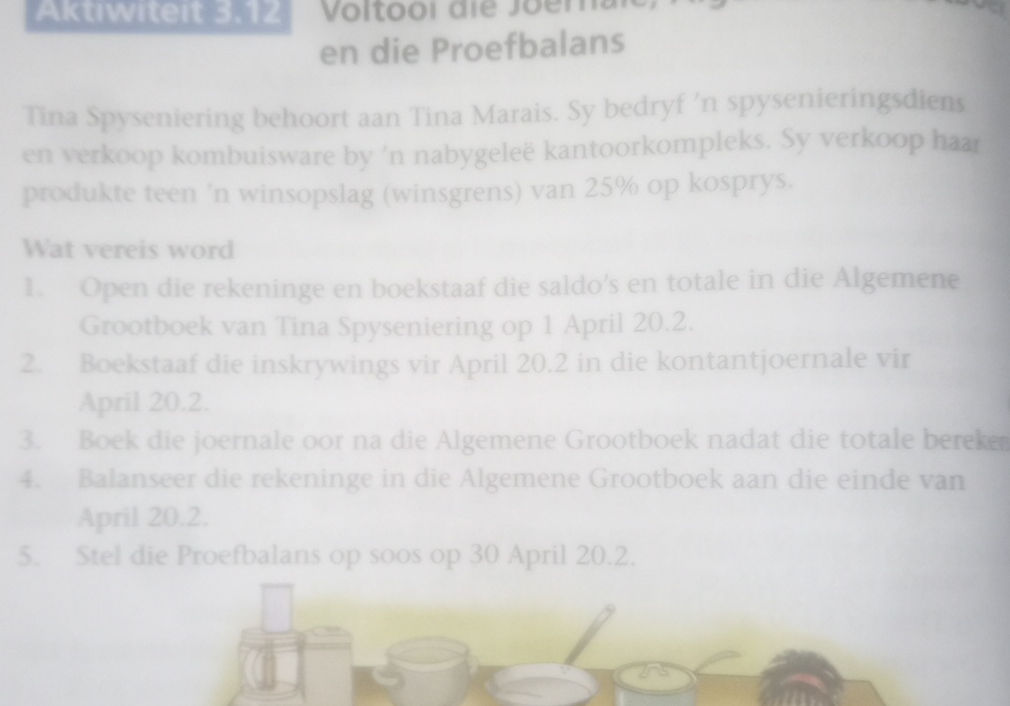 Tina Spyseniering behoort aan Tina Marais. | StudyX