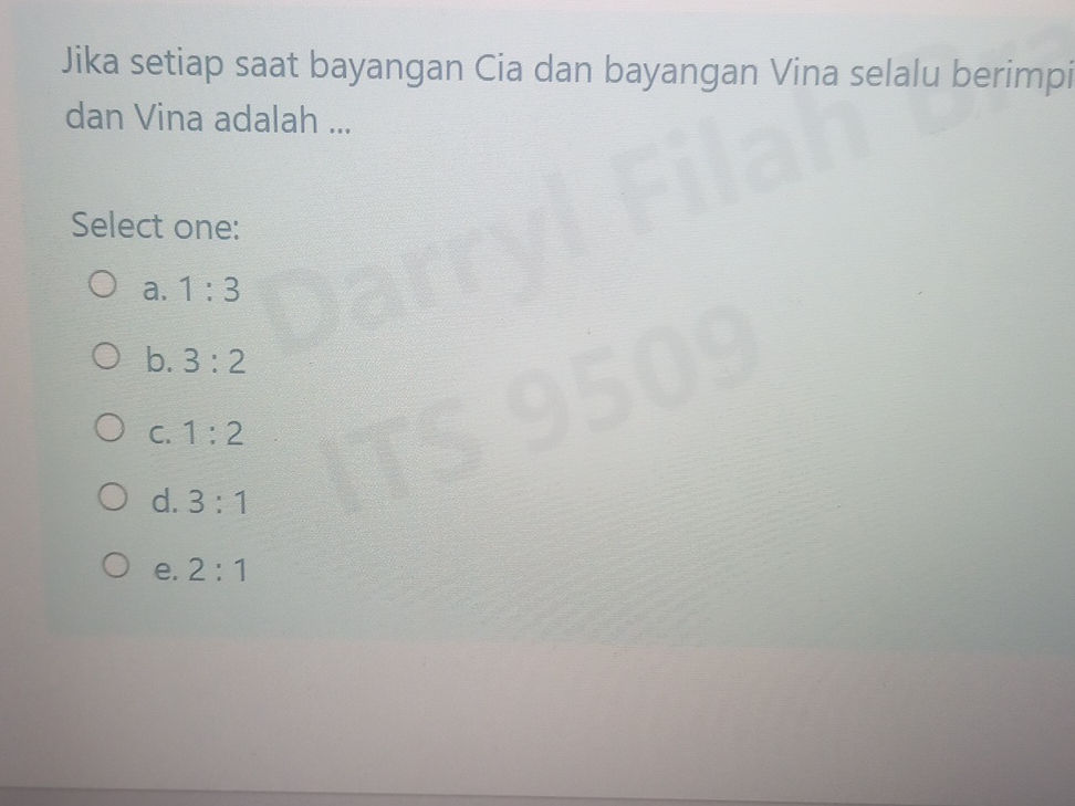 Jika setiap saat bayangan Cia dan bayangan | StudyX