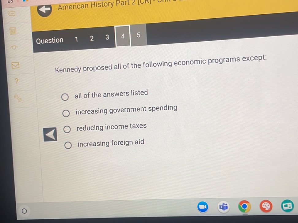 Kennedy proposed all of the following | StudyX