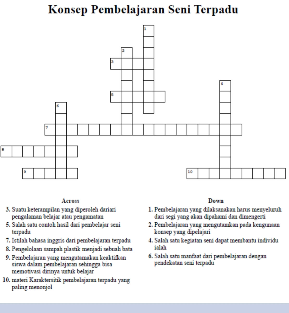The image presents a crossword puzzle with | StudyX