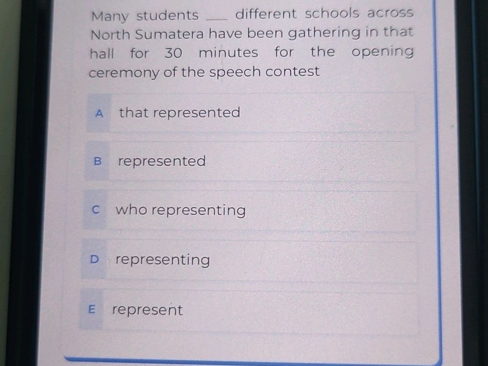 Many students ______ different schools | StudyX