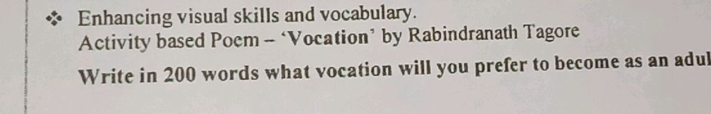 Enhancing visual skills and vocabulary. | StudyX