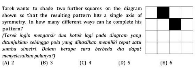 Tarek wants to shade two further squares on | StudyX