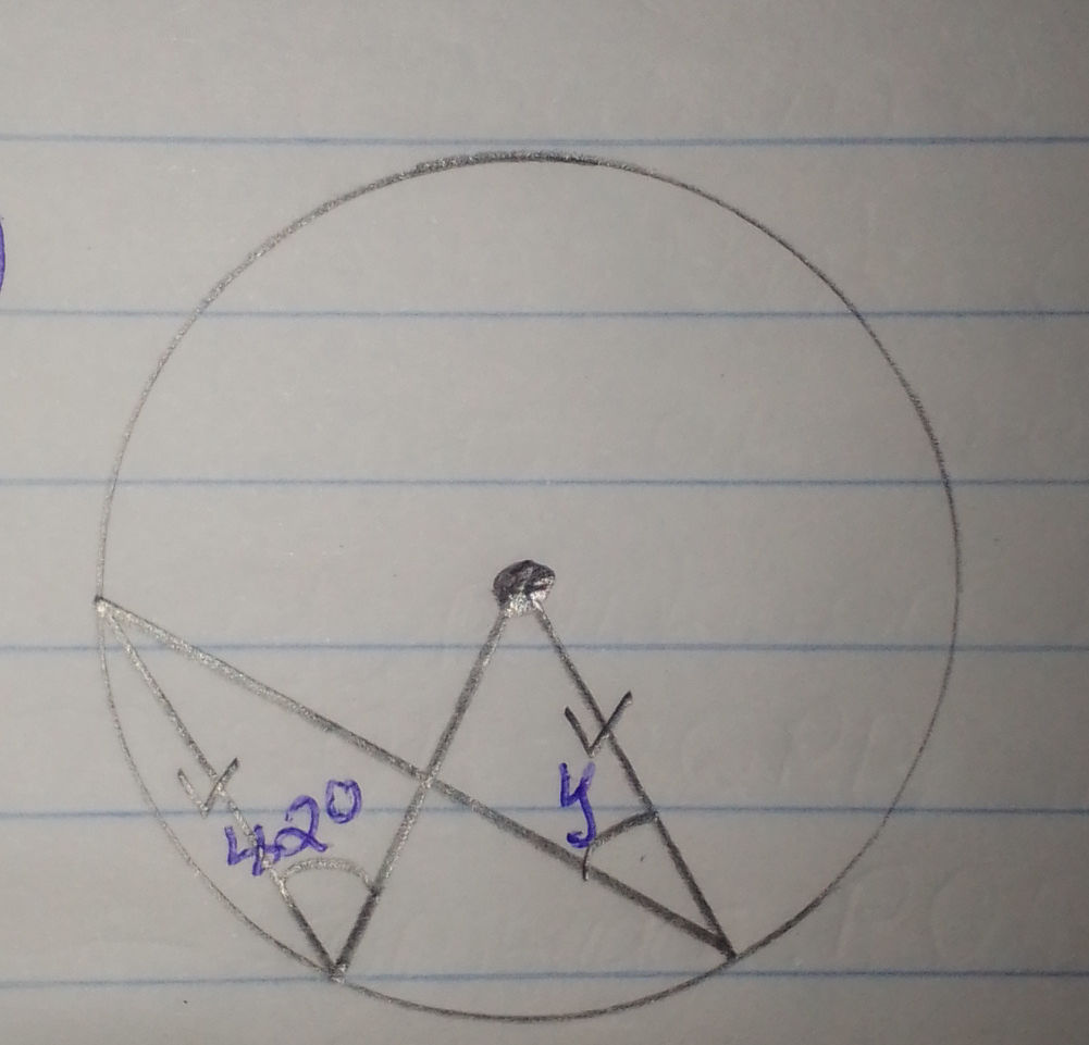 The image shows a circle with inscribed | StudyX