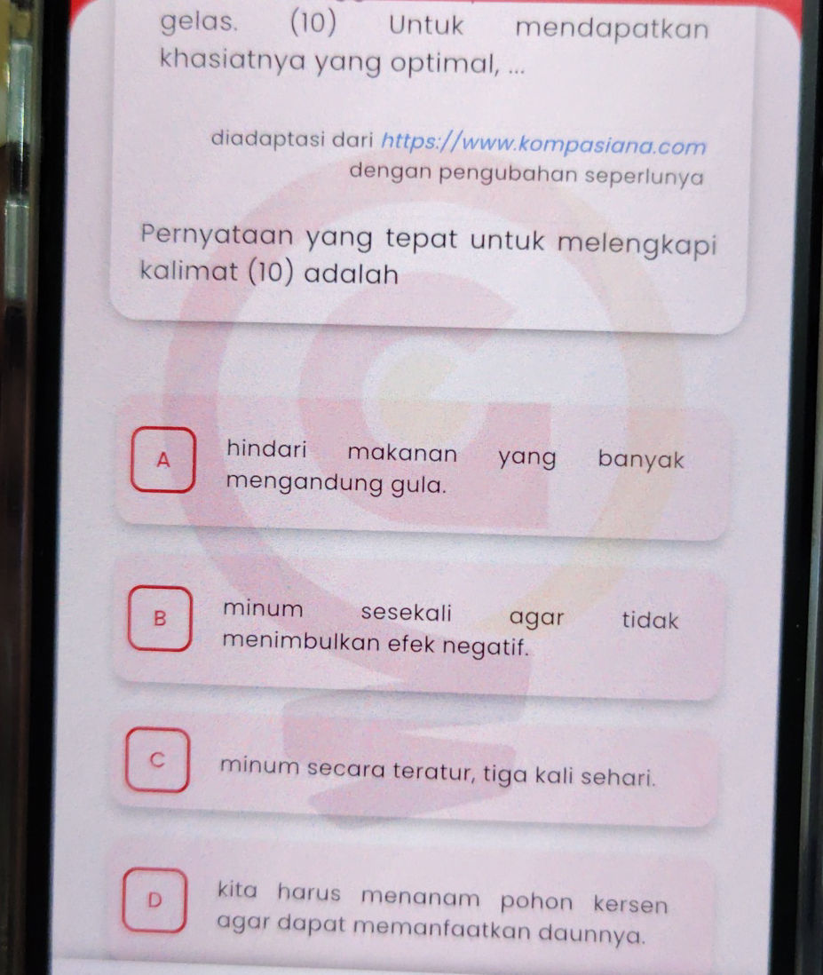 Pernyataan yang tepat untuk melengkapi | StudyX