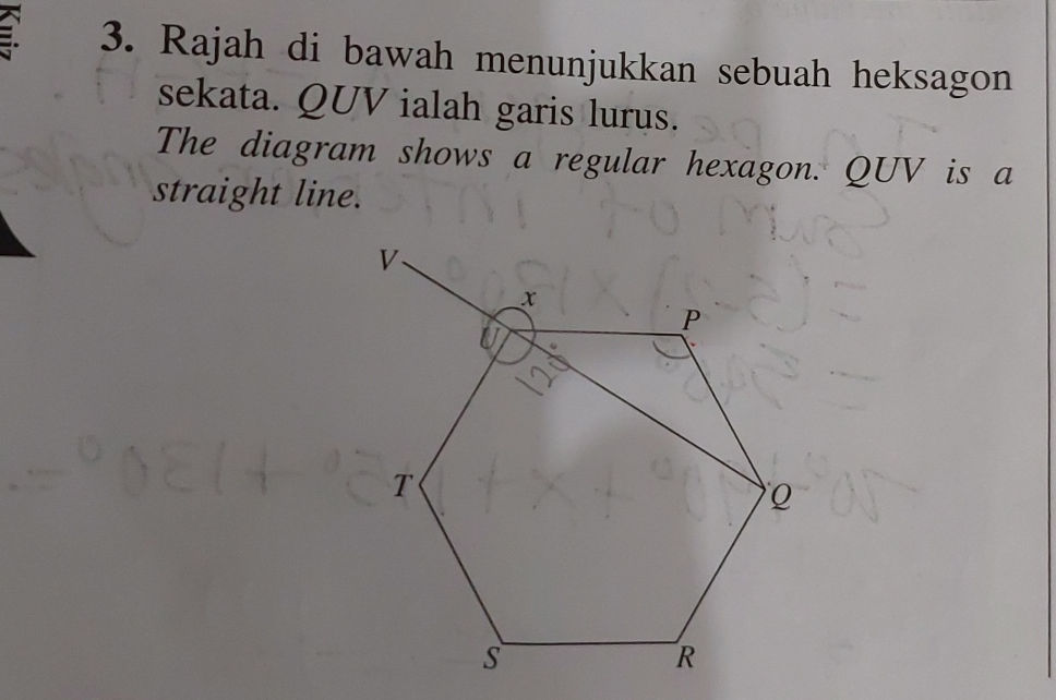 3. Rajah di bawah menunjukkan sebuah | StudyX