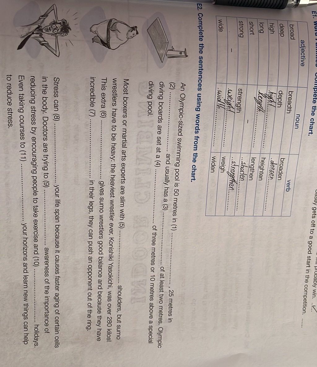E1. Word Families Complete the chart. | | StudyX