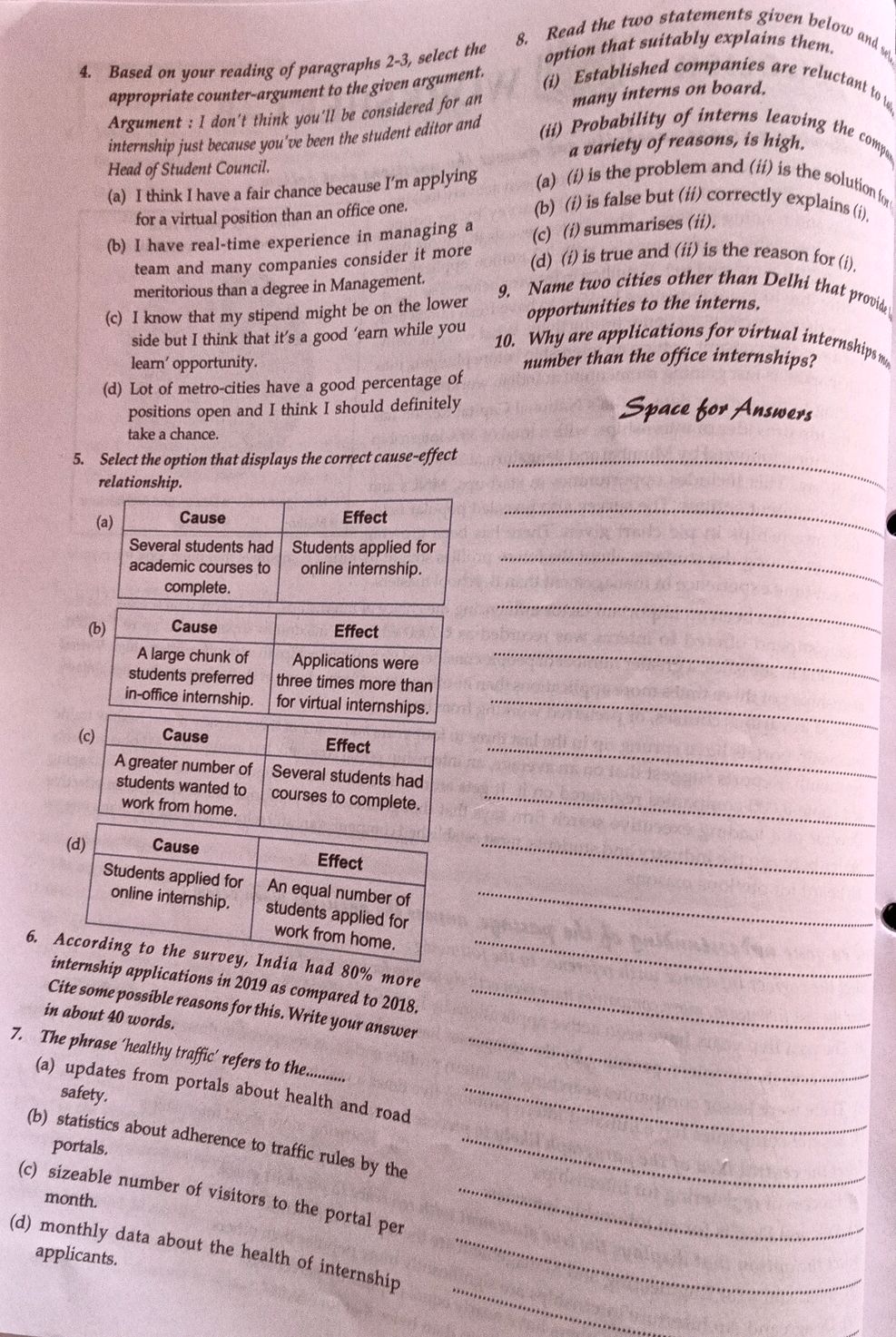 4. Based on your reading of paragraphs 2-3, | StudyX