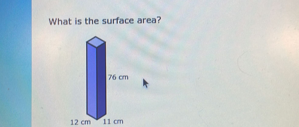 What is the surface area? Dimensions of the | StudyX