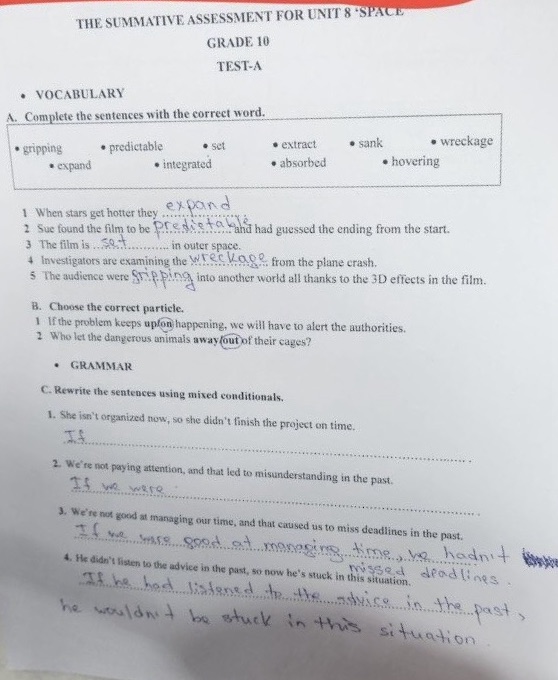 A. Complete the sentences with the correct | StudyX