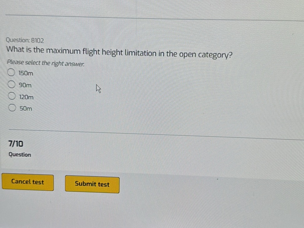 What is the maximum flight height limitation | StudyX