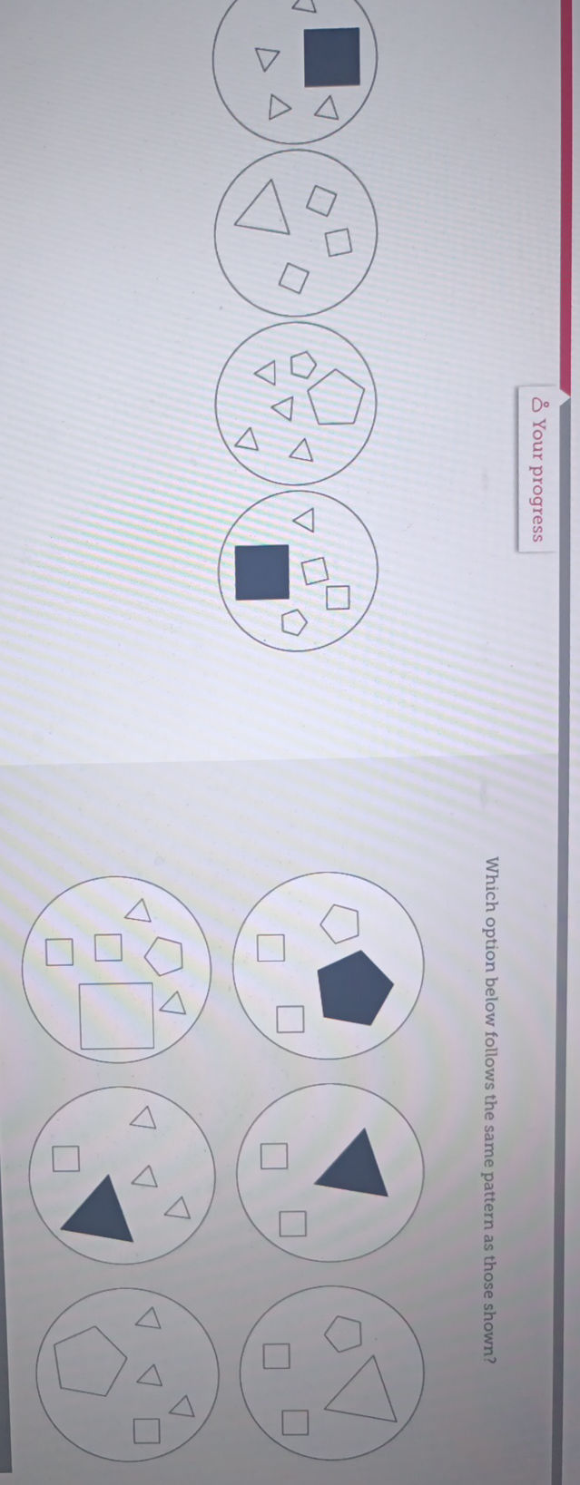 Which option below follows the same pattern | StudyX