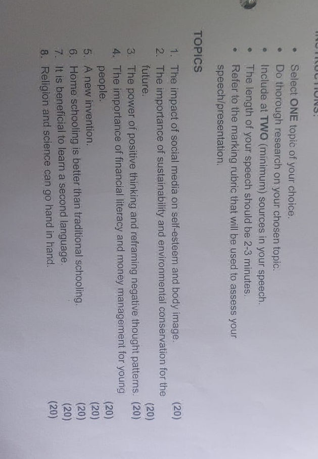 Select ONE topic of your choice. Do thorough | StudyX