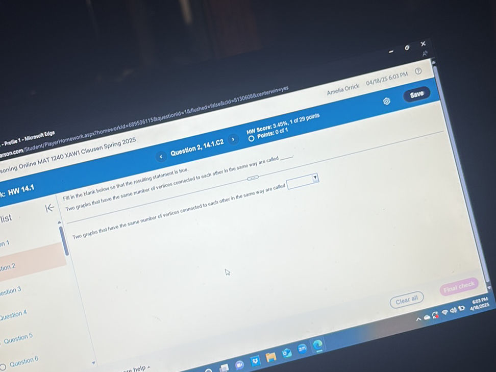 Fill in the blank below so that the | StudyX