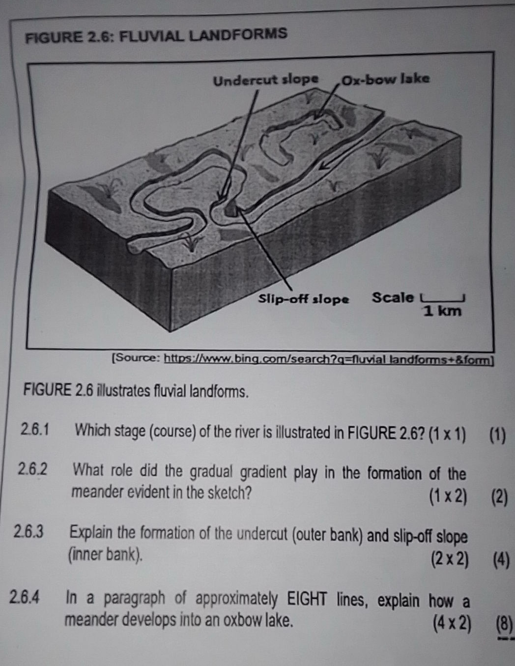 FIGURE 2.6: FLUVIAL LANDFORMS Which stage | StudyX