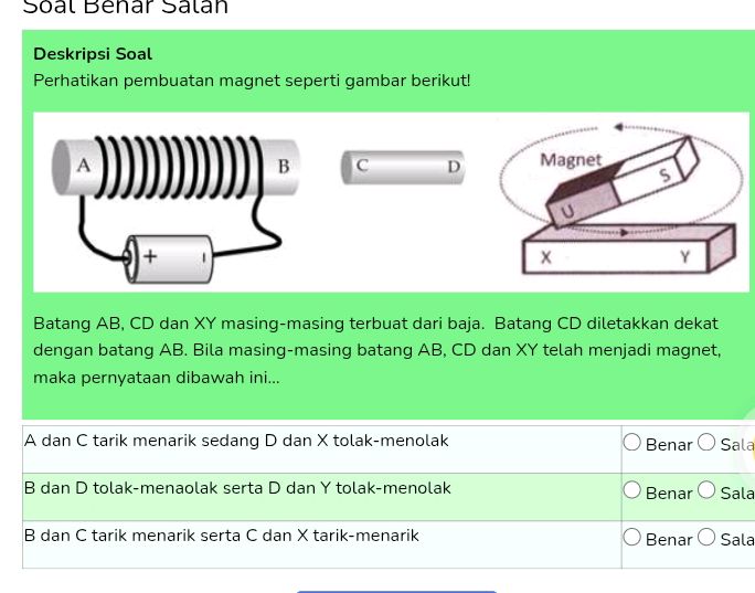 Perhatikan pembuatan magnet seperti gambar | StudyX