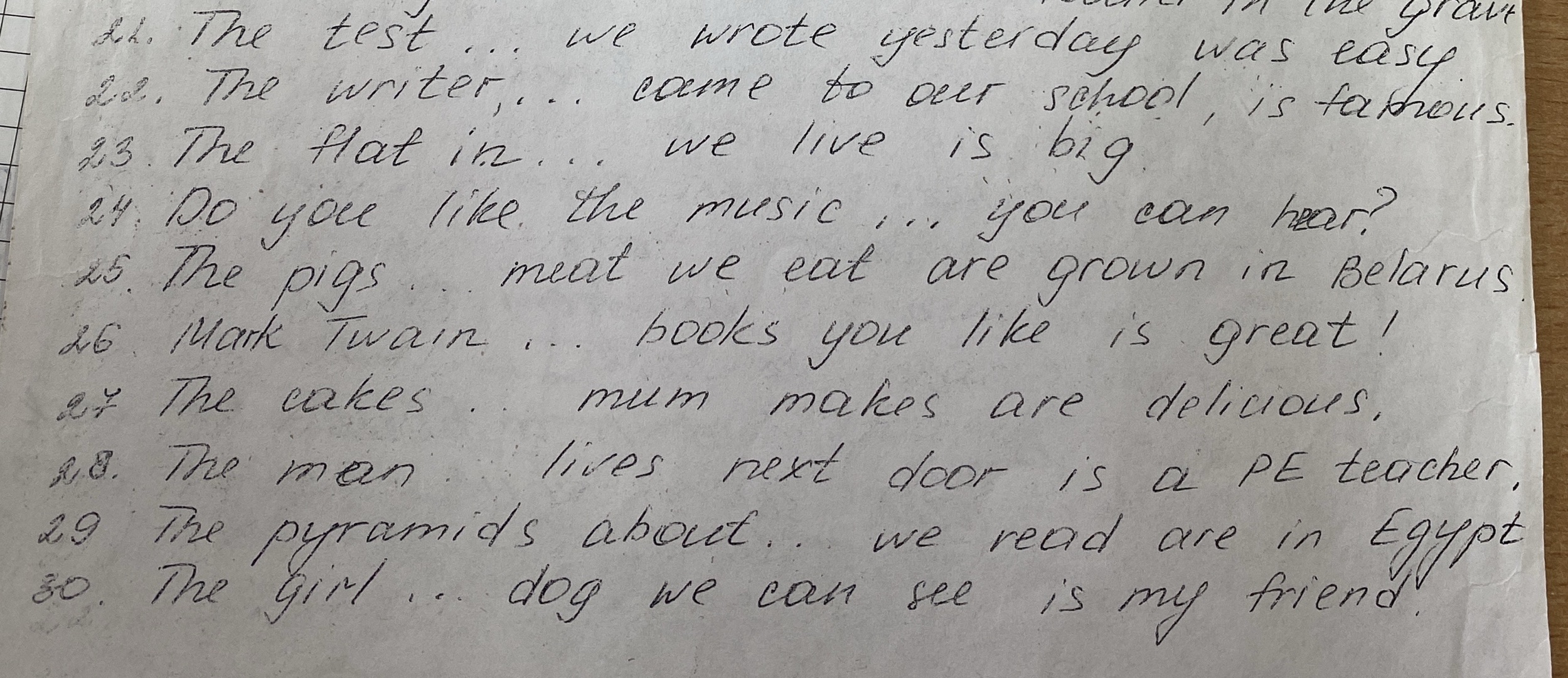 21. The test ... we wrote yesterday was easy | StudyX