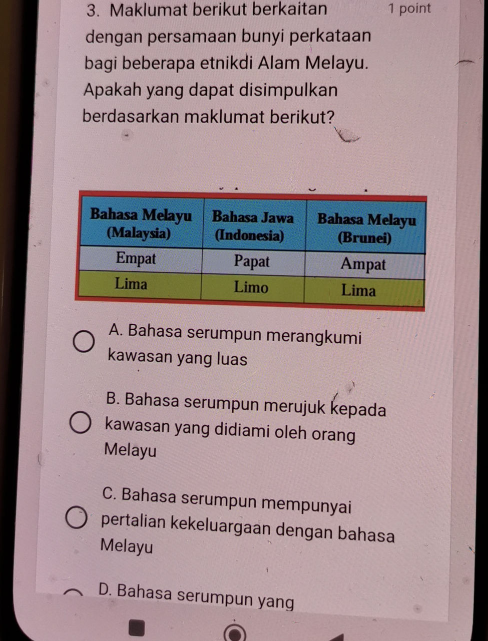 3. Maklumat berikut berkaitan dengan | StudyX