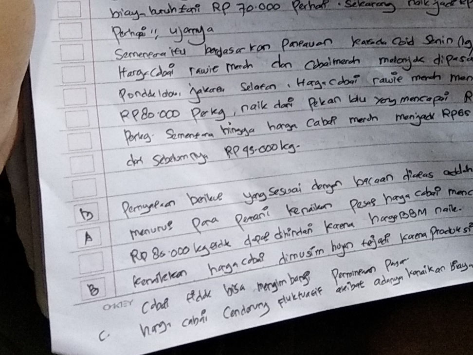 Pernyataan berikut yang sesuai dengan bacaan | StudyX