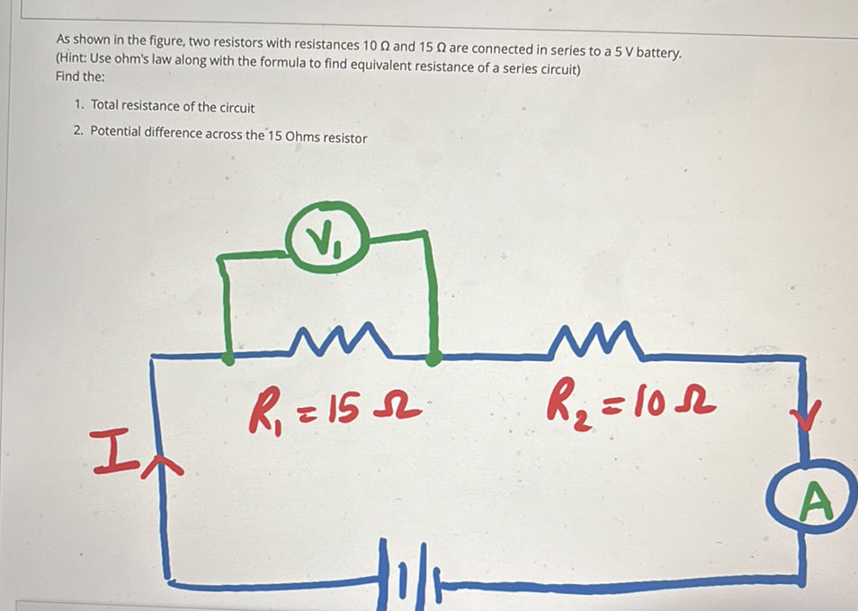 As shown in the figure, two resistors with | StudyX