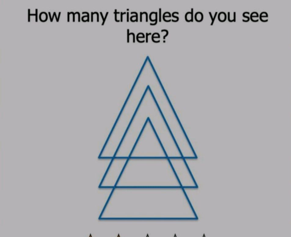 How many triangles do you see here? (Image | StudyX